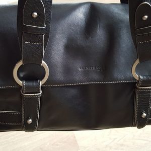 Kenneth Cole | Bags | Kenneth Cole Black Leather Handbag | Poshmark